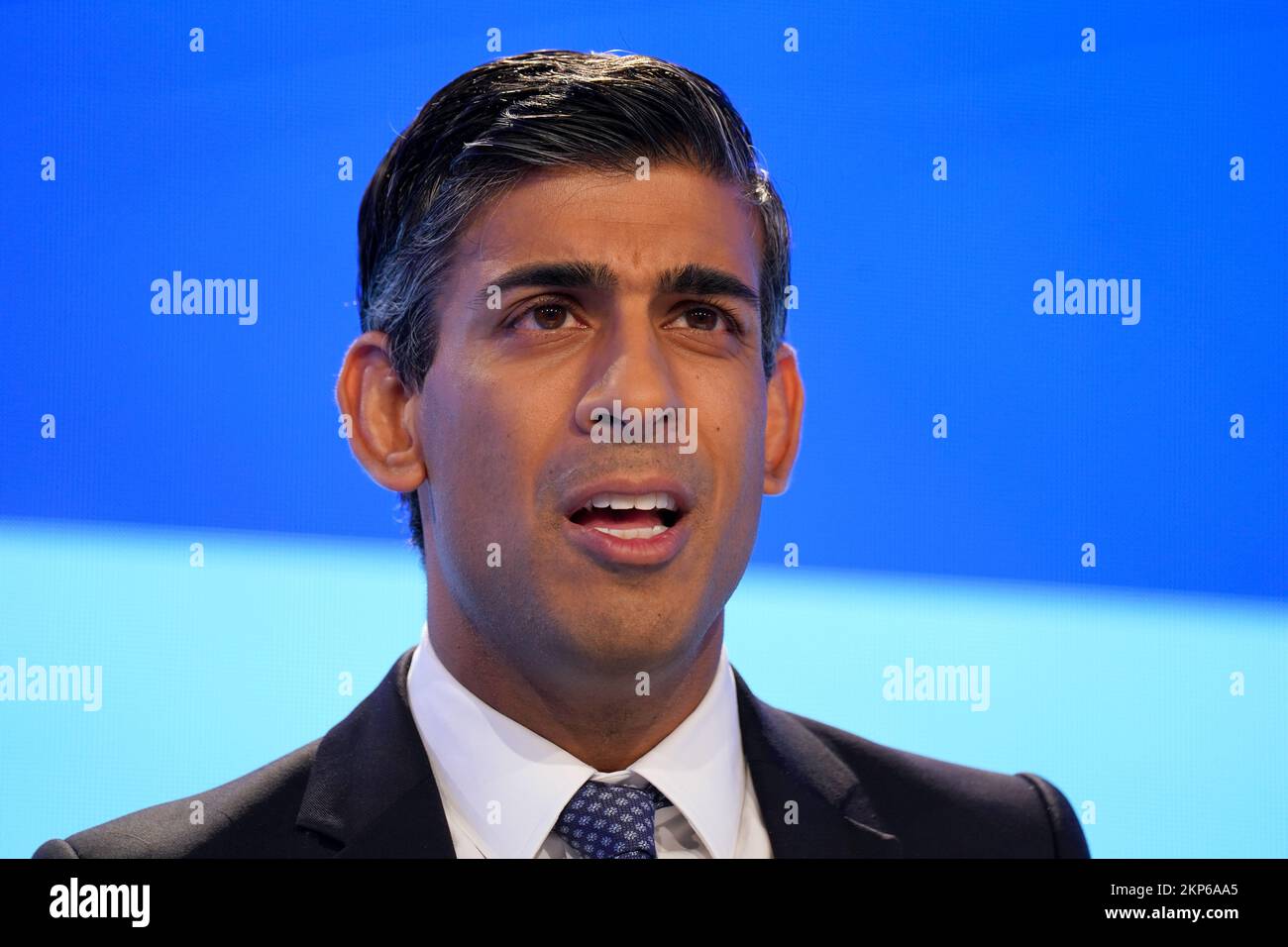 File photo dated 21/11/22 of Prime Minister Rishi Sunak speaking during ...