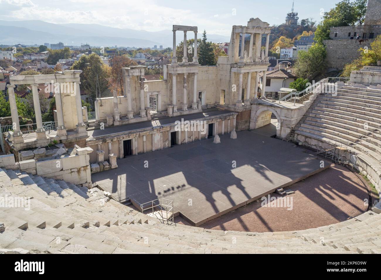 Ruins of an Ancient Roman Theatre in Plovdiv, Bulgaria Stock Photo - Alamy