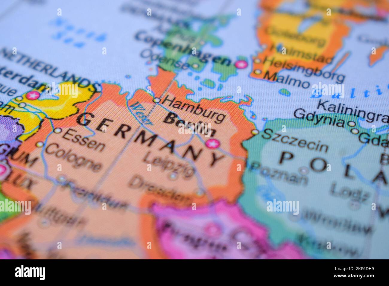 Political map of germany hi-res stock photography and images - Alamy