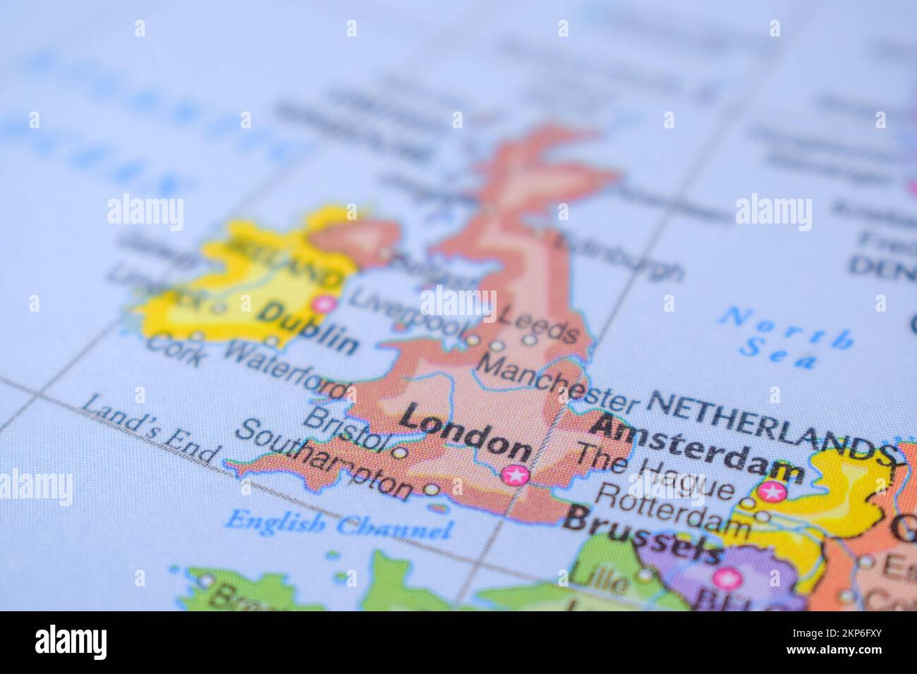 Travel Concept Political Map of The London Stock Photo - Alamy