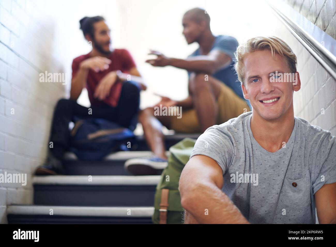 Being an individual in a diverse world. Portrait of a male university ...