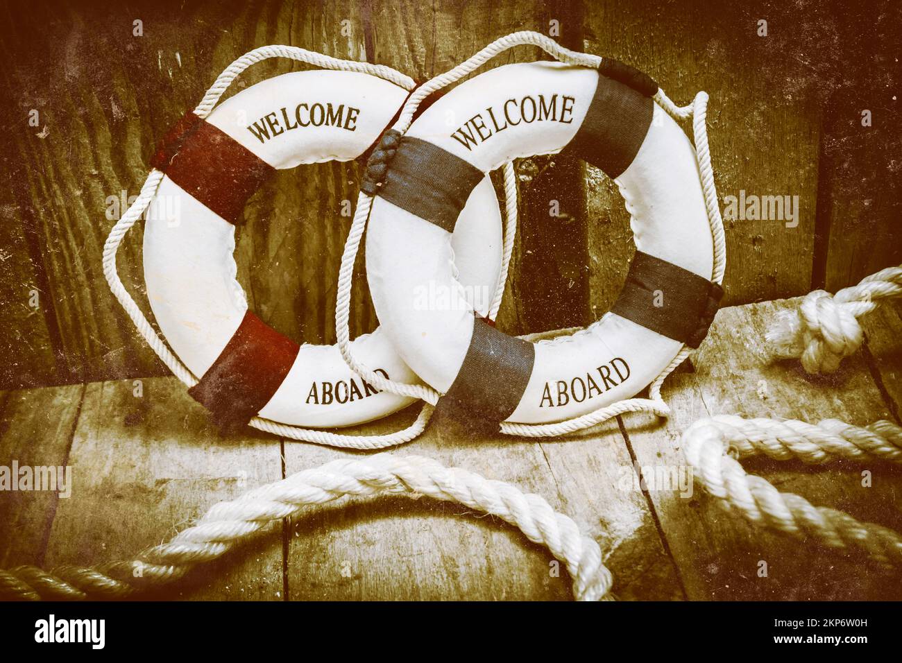 Vintage ship flotation device hi-res stock photography and images - Alamy
