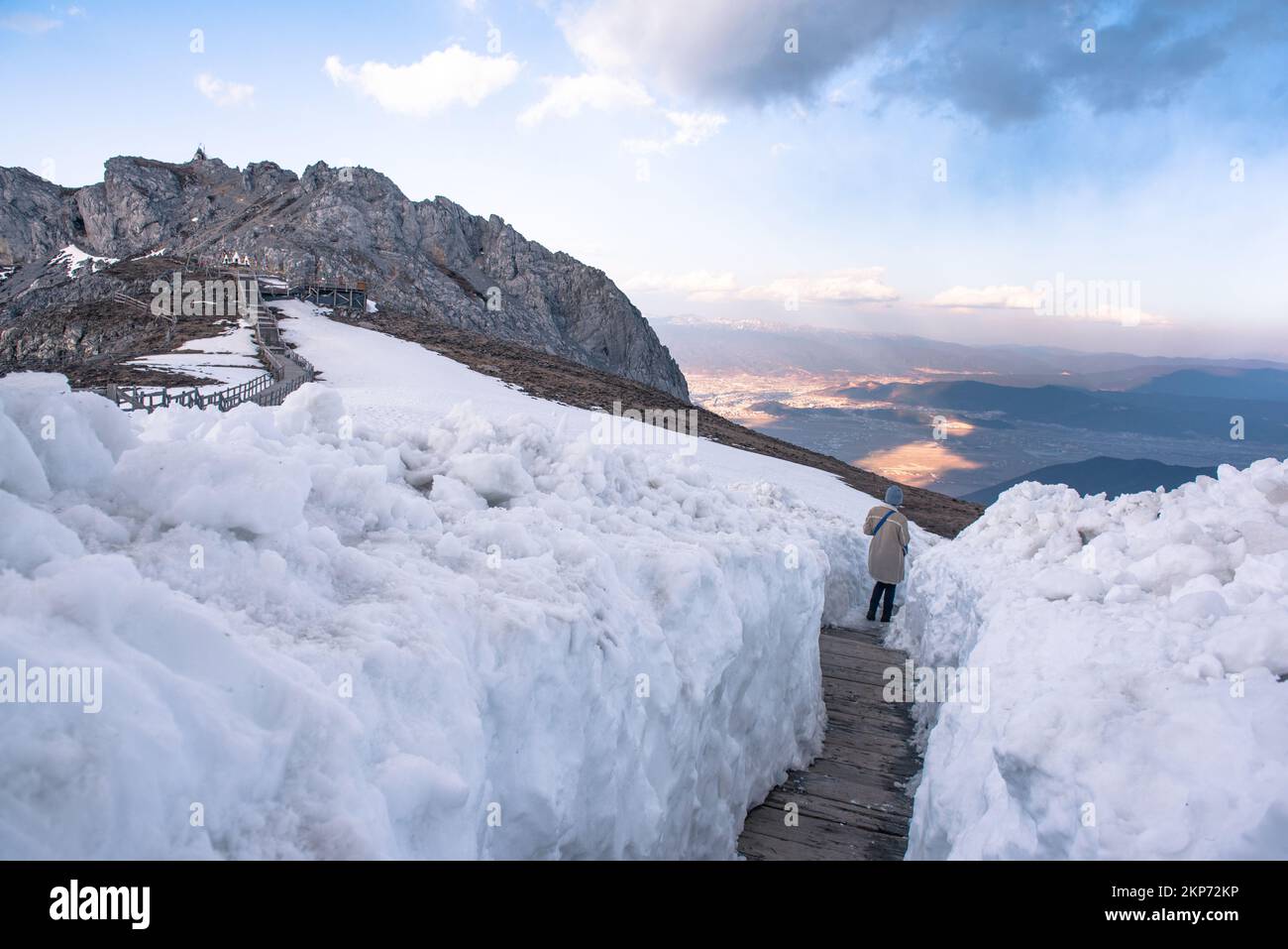 Travel in China, Beautiful landscape view of Blue Moon Valley Shika ...