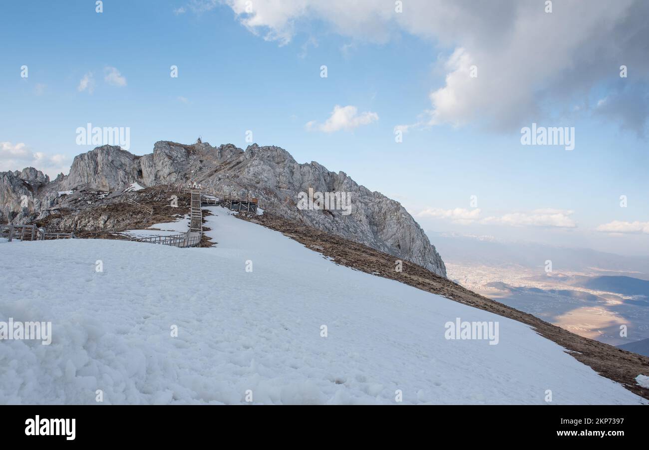 Travel in China, Beautiful landscape view of Blue Moon Valley Shika ...