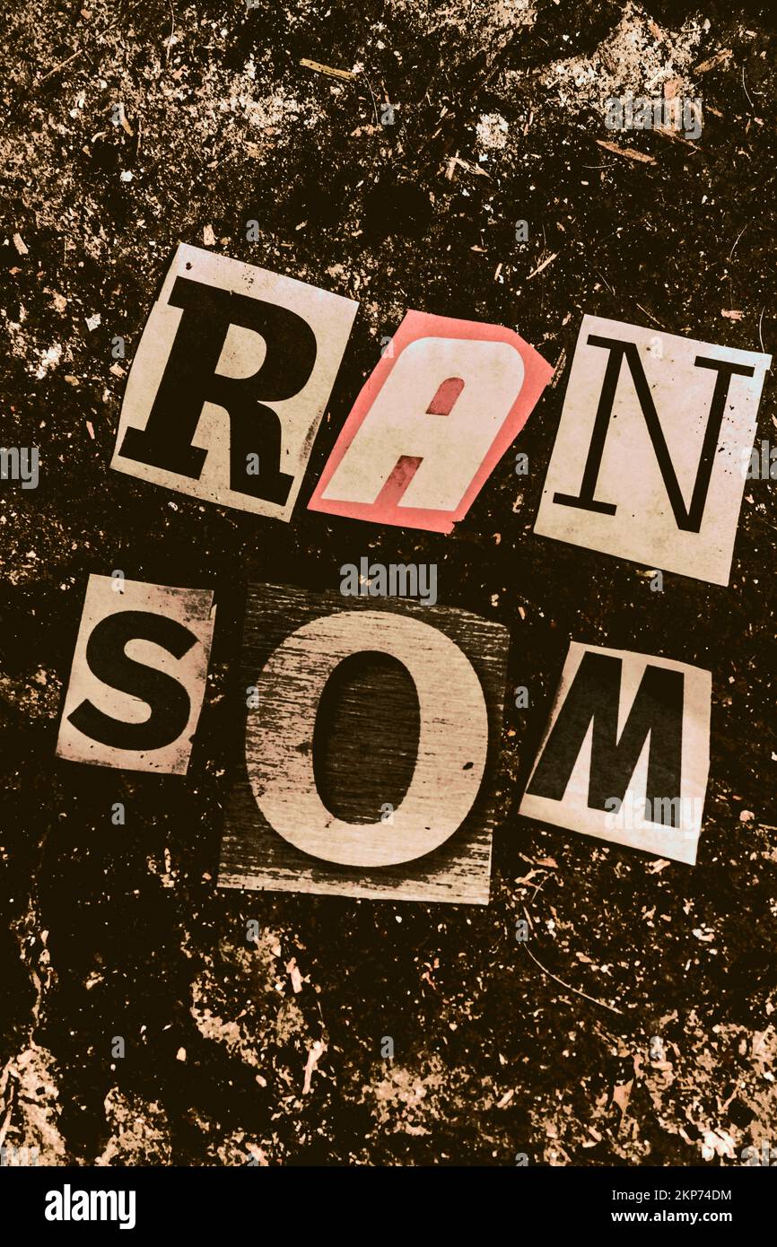 Ransom letter hi-res stock photography and images - Alamy