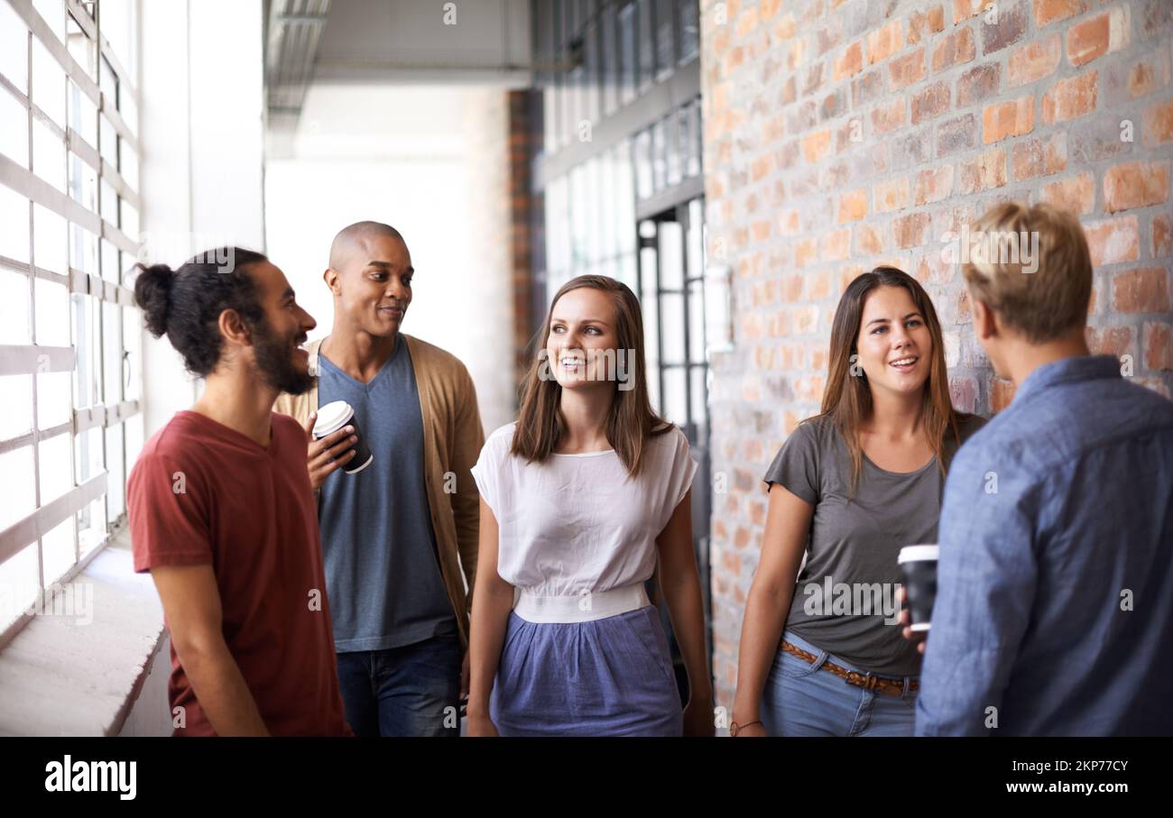 Making our way to the next lecture. a diverse group of university ...