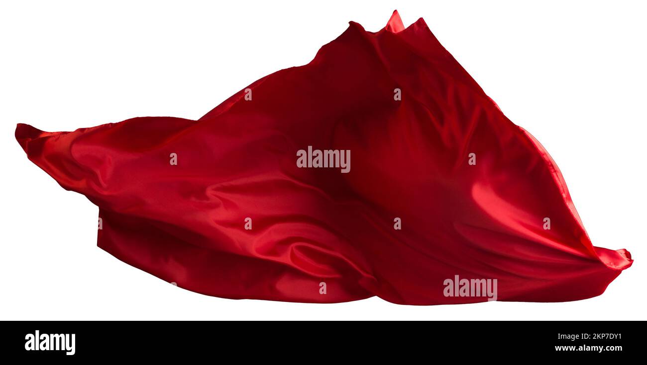 Red cloth flutters Stock Photo - Alamy