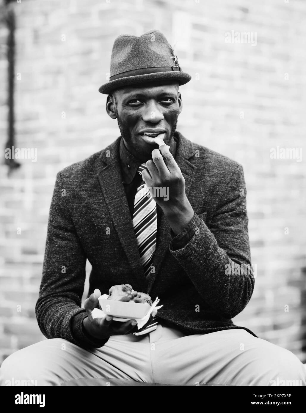 Junk food dinner Black and White Stock Photos & Images - Alamy