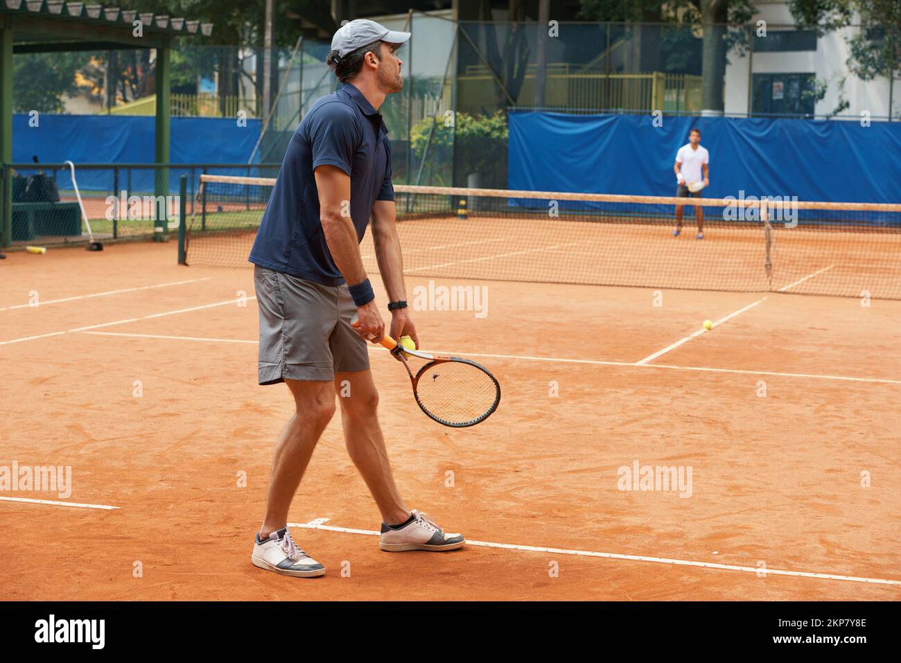 Their friends and great rivals on the court. Two male tennis players on ...