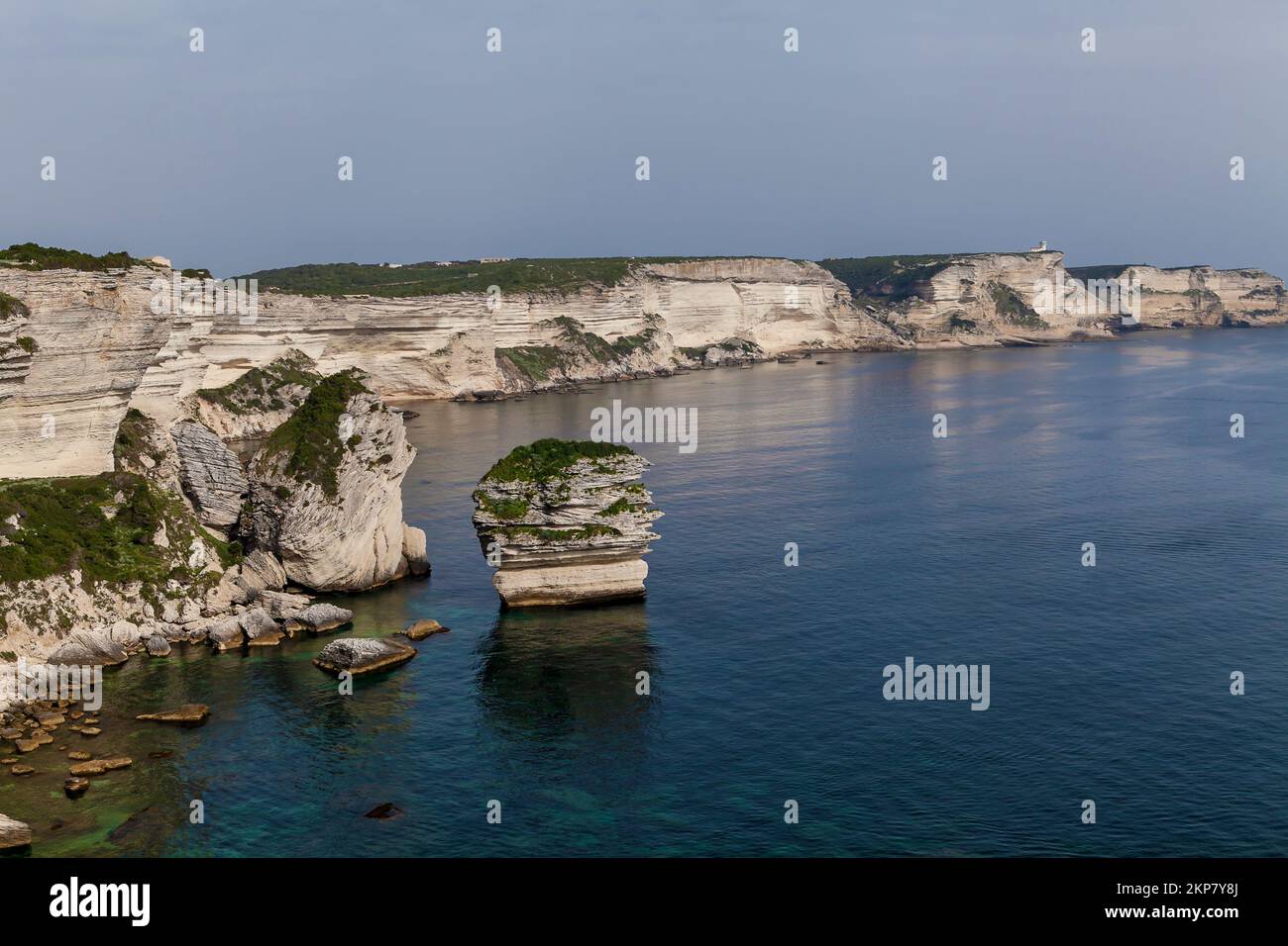 Harbor with yachts, limestone rocks and stone fortress.Sights and ...