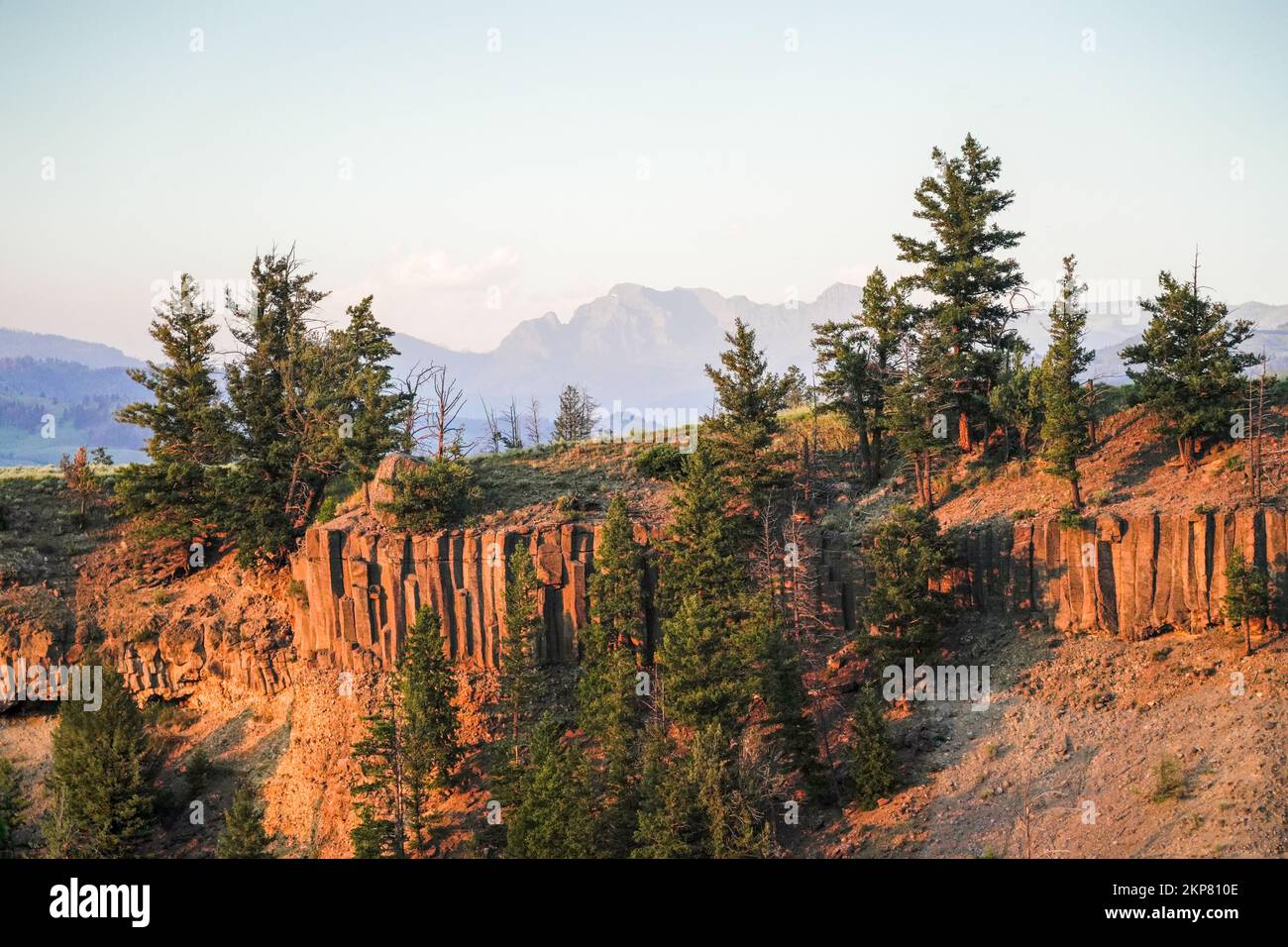 Mesmerizing view of basalt columns look like rock fence posts in ...
