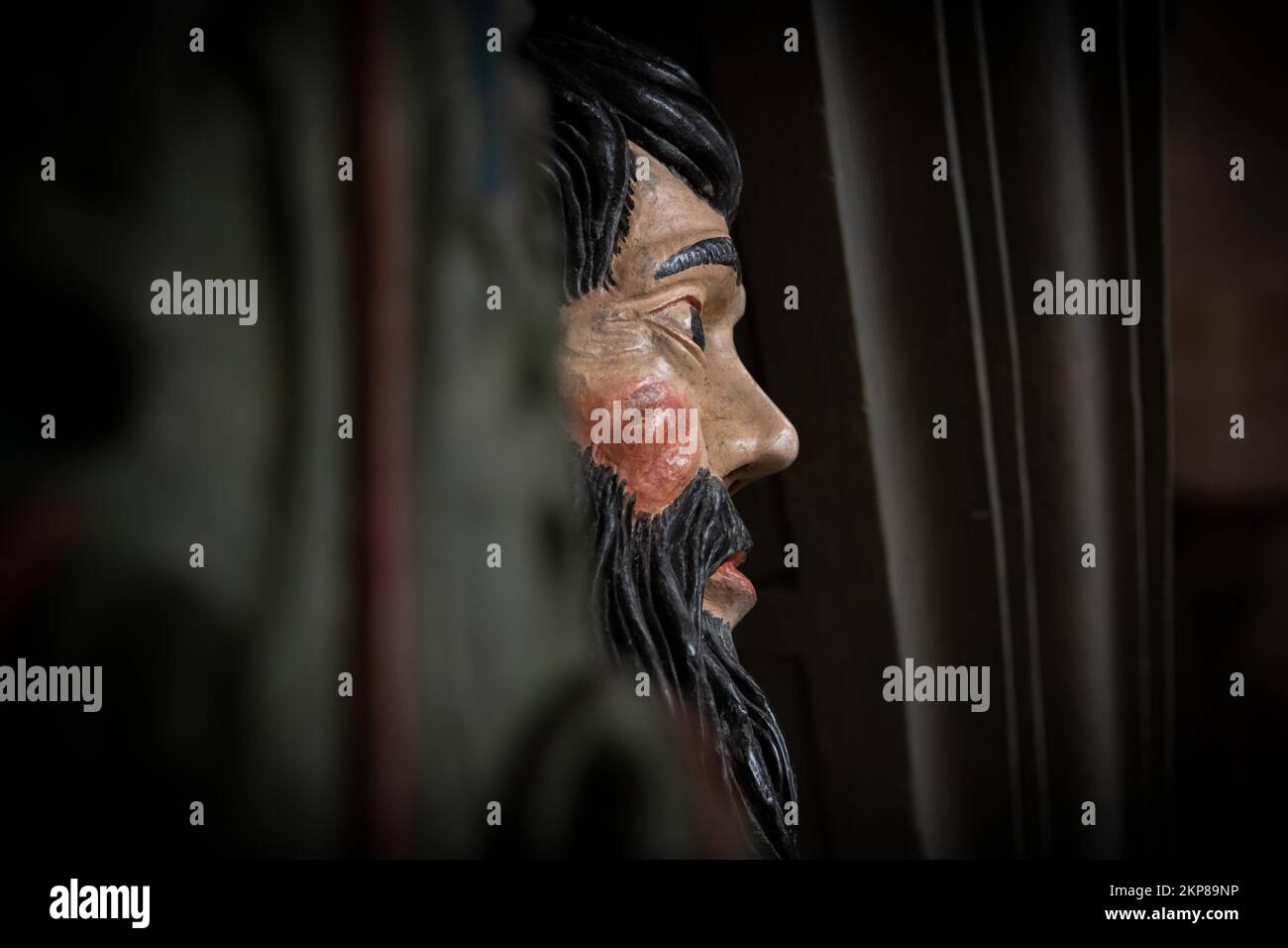 Stucco pulpit by Konrad Wagner with larger-than-life supporting atlas ...