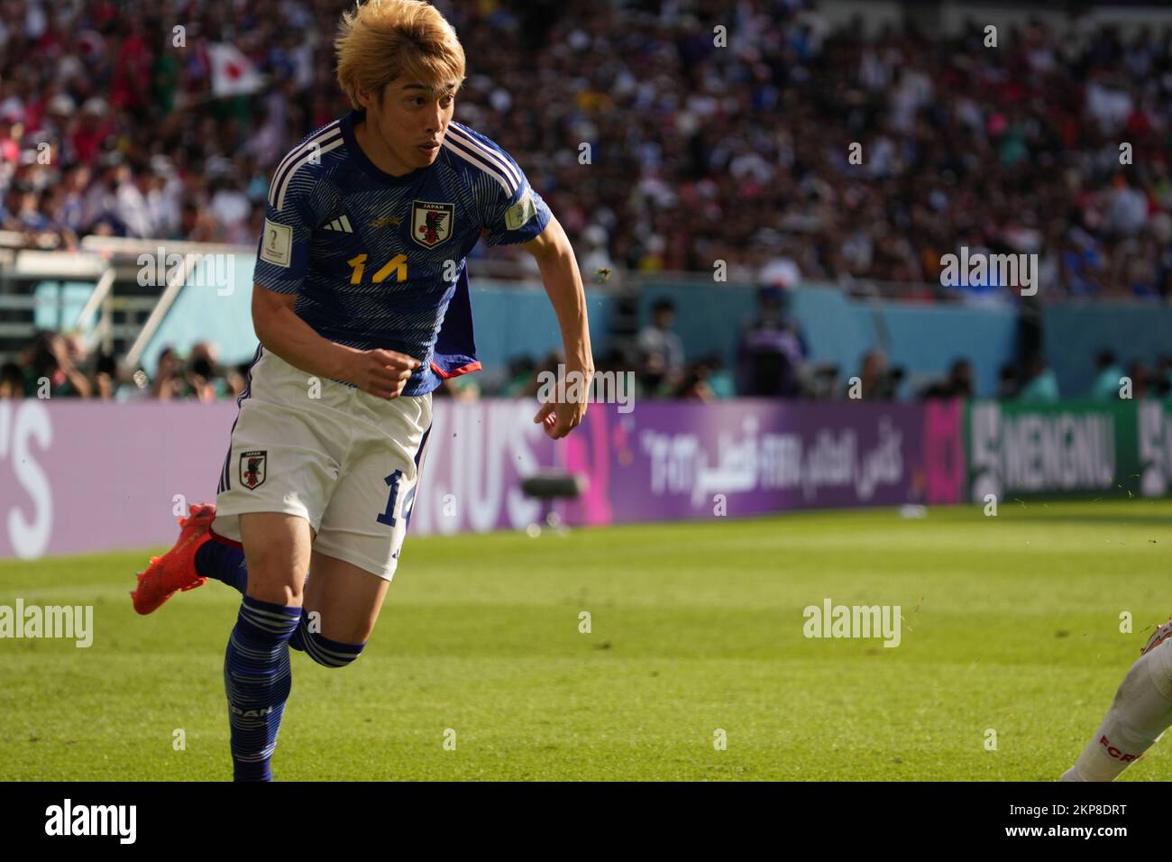 Junya Ito of Japan during the FIFA World Cup Qatar 2022 Group E match ...
