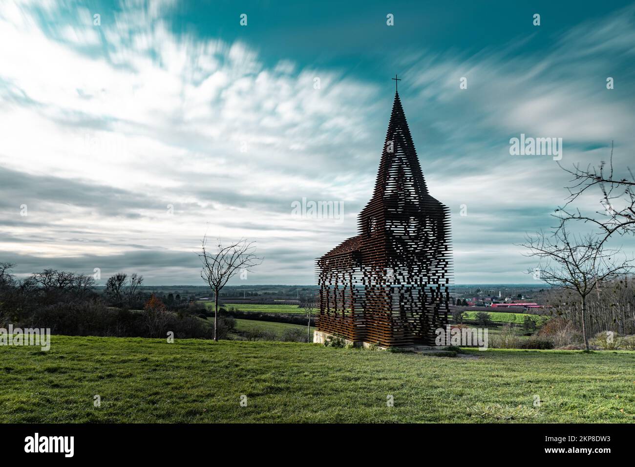 A transparent church building in Belgium Stock Photo - Alamy