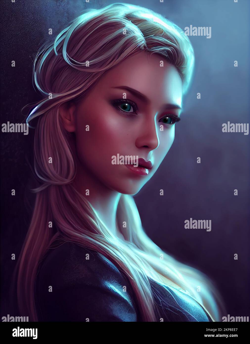 The Stunning Barmaid, Young Pretty Woman with Blonde Hair Stock Photo ...