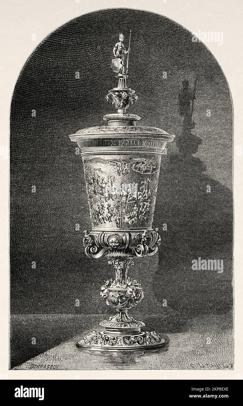 Maximiliaan of Egmont, Count of Buren cup silver-gilt, Veere town hall ...