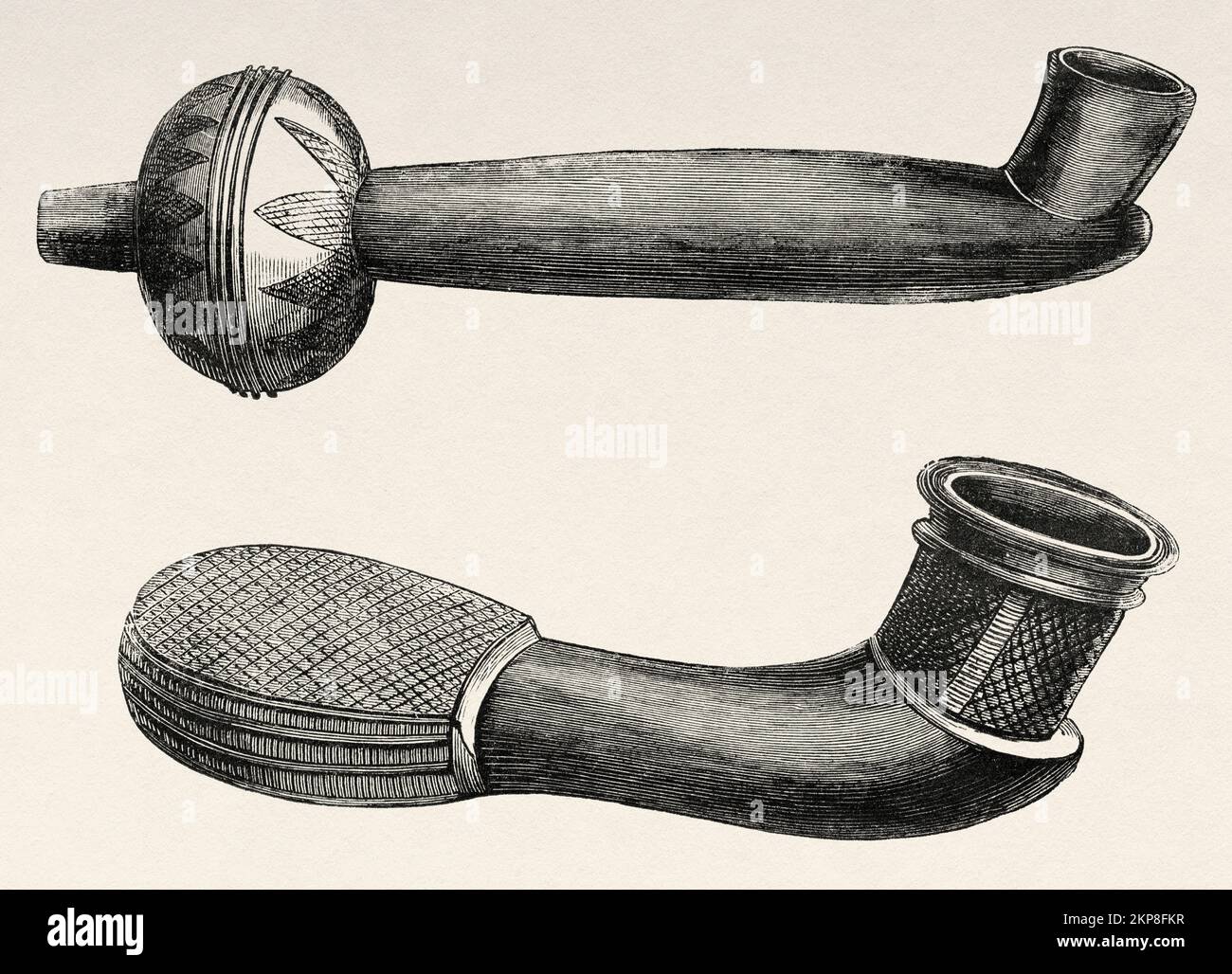 Pipes of African indigenous peoples, Democratic Republic of the Congo ...