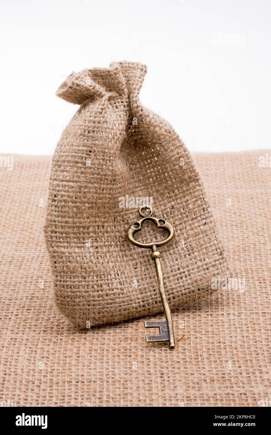 Old bag sack golden hi-res stock photography and images - Alamy
