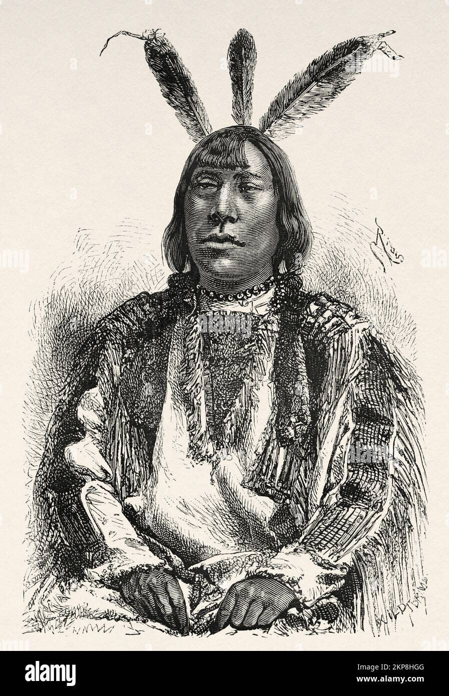 Bannock warriors from the Rocky Mountains. Yellowstone National Park ...