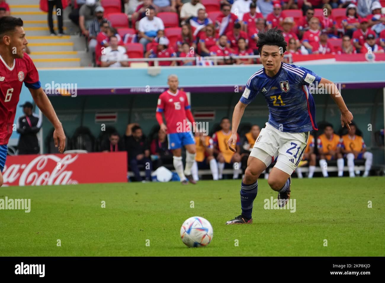 Ayase Ueda of Japan during the FIFA World Cup Qatar 2022 Group E match ...