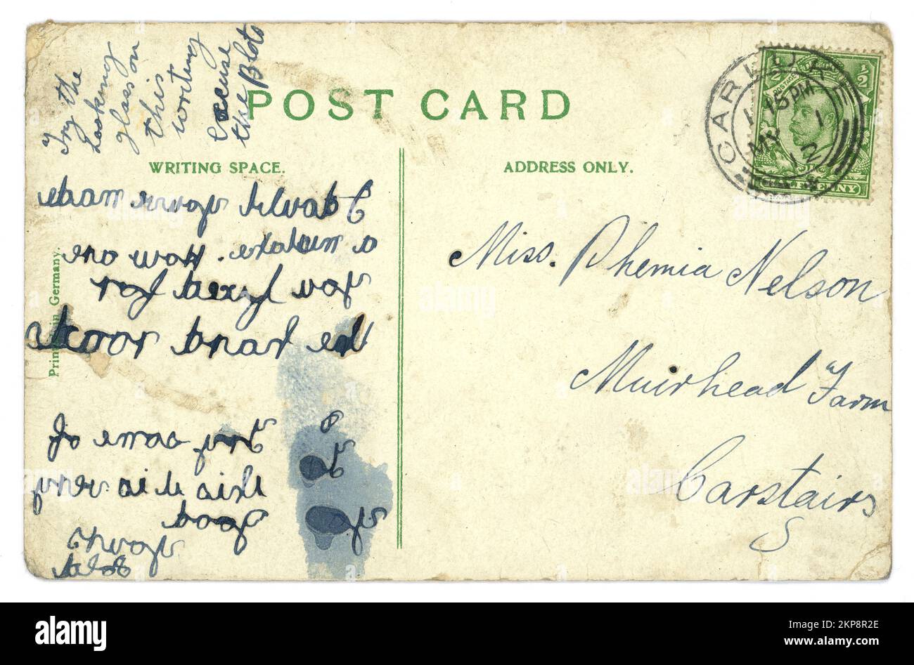 Reverse of postcard postcards hi-res stock photography and images - Alamy