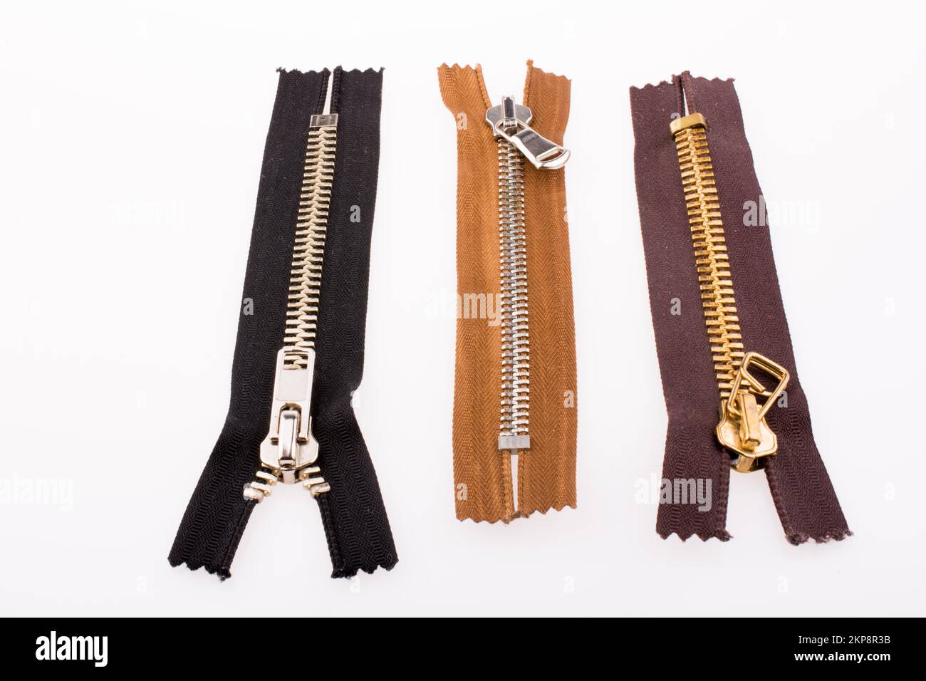 Color zipper on a white background Stock Photo - Alamy