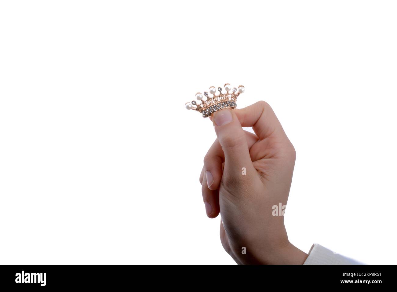 Pearls in hand Cut Out Stock Images & Pictures - Alamy