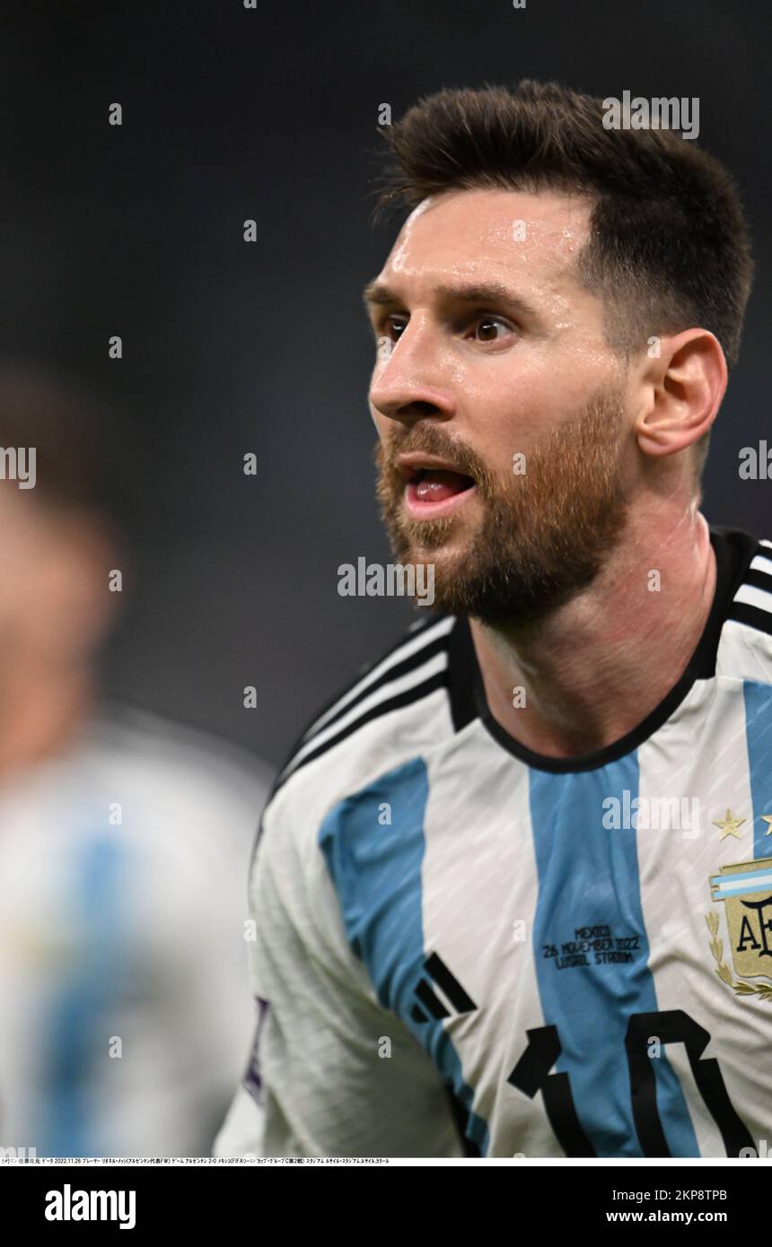 Lionel Messi (10) of Argentina during the FIFA World Cup Qatar 2022 ...