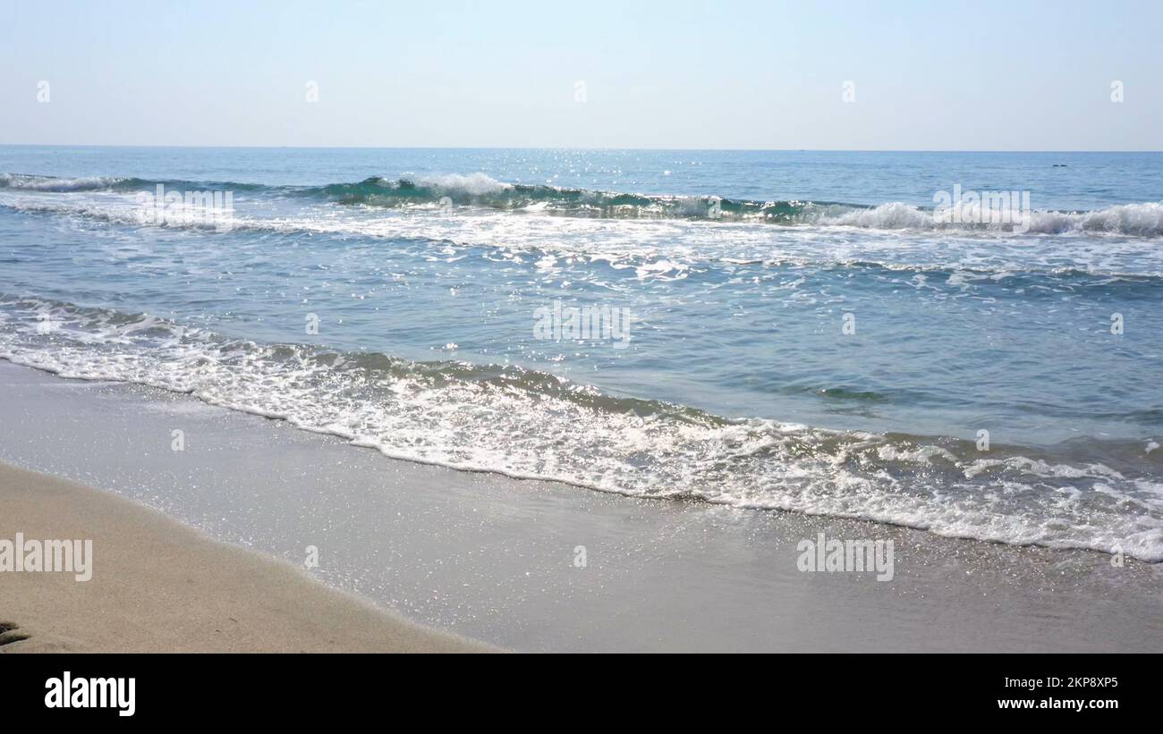 Beautiful beach and calm sea. Have a nice summer vacation Stock Photo ...