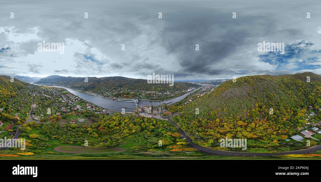 Gothic Castle Strekov, Usti Nad Labem, Czech Republic Stock Photo - Alamy