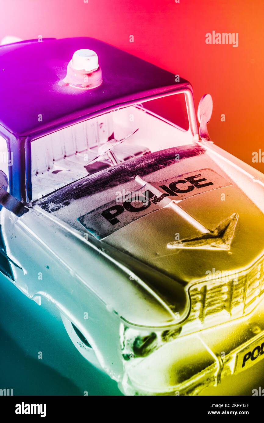 Pop art police scene hi-res stock photography and images - Alamy