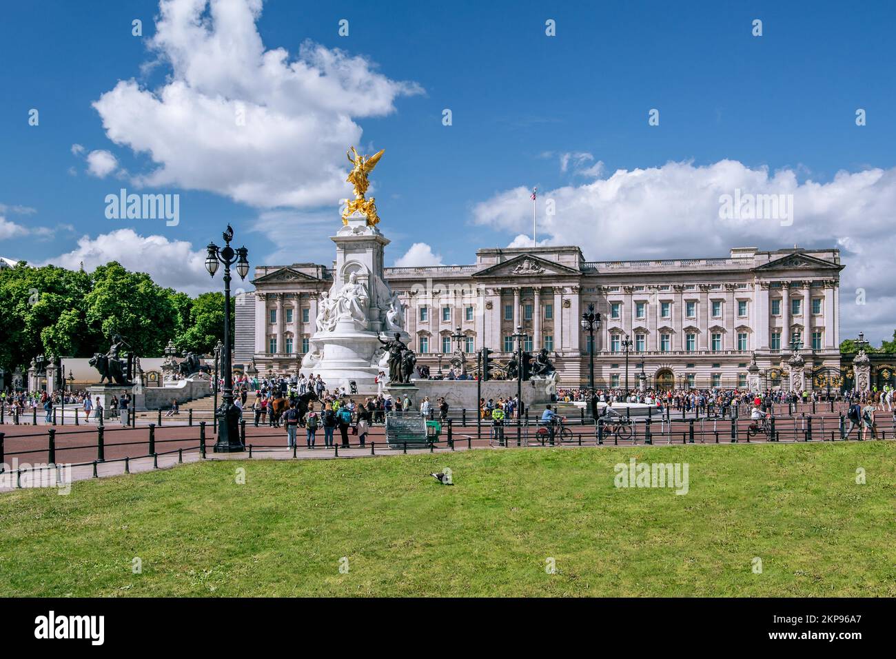 Victoria Memorial in front of Buckingham Palace, London, City of London, England, United Kingdom ...