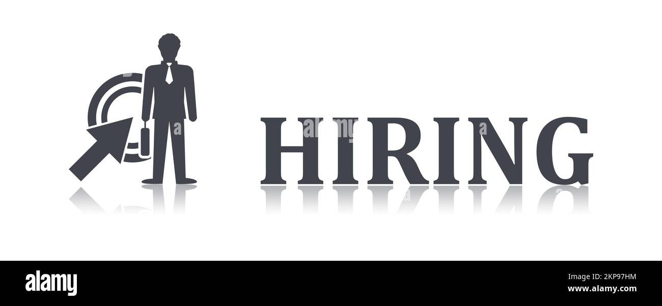 Illustration of a hiring concept Stock Photo - Alamy