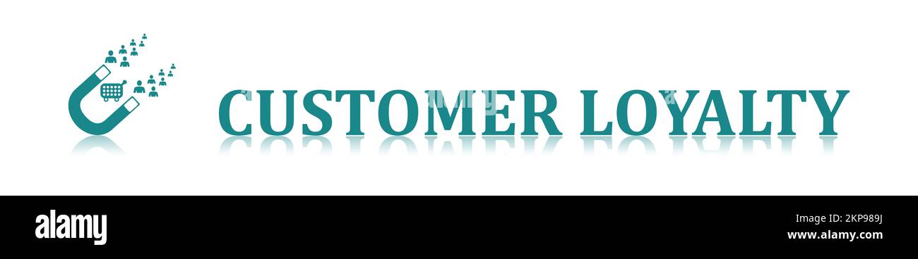 Illustration of a customer loyalty concept Stock Photo - Alamy