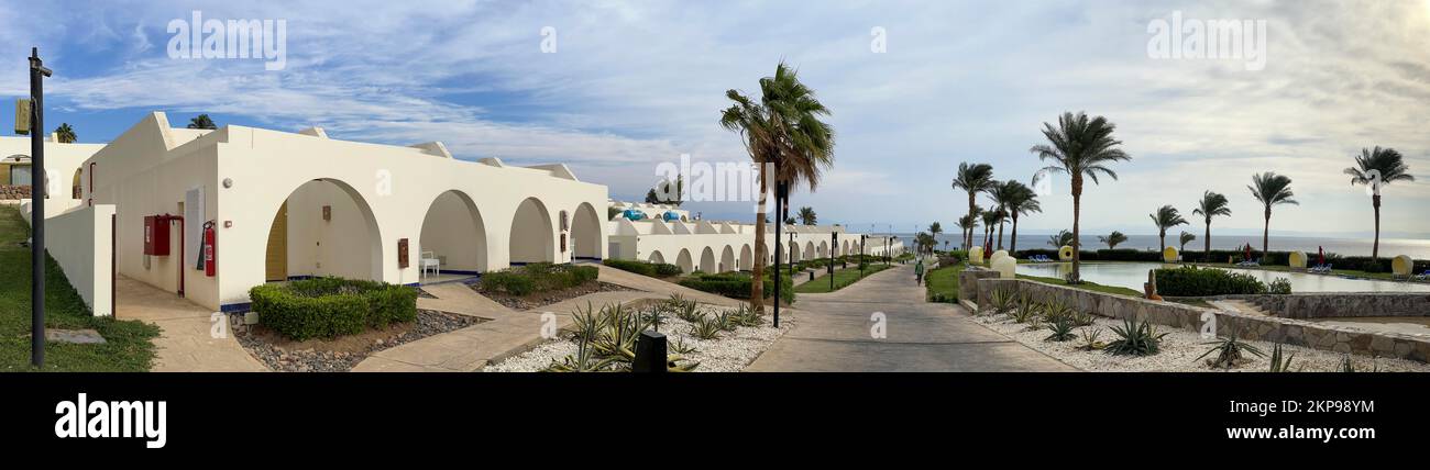 Hotel complex, Le Méridien Resort, Dahab, Sinai, Egypt, Africa Stock ...