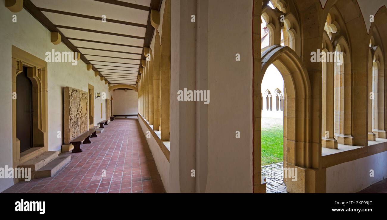 Cloister in the Augustinian monastery where Martin Luther lived as a ...