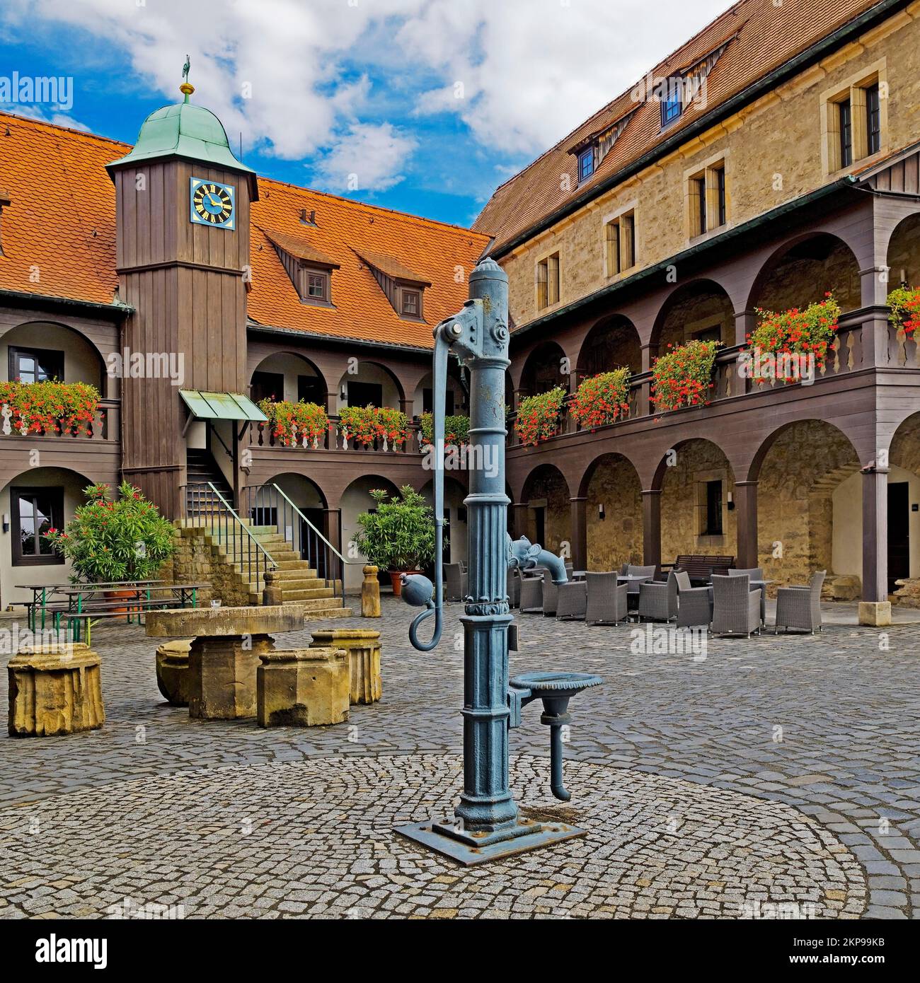 Portico house in the Augustinian monastery where Martin Luther lived as ...
