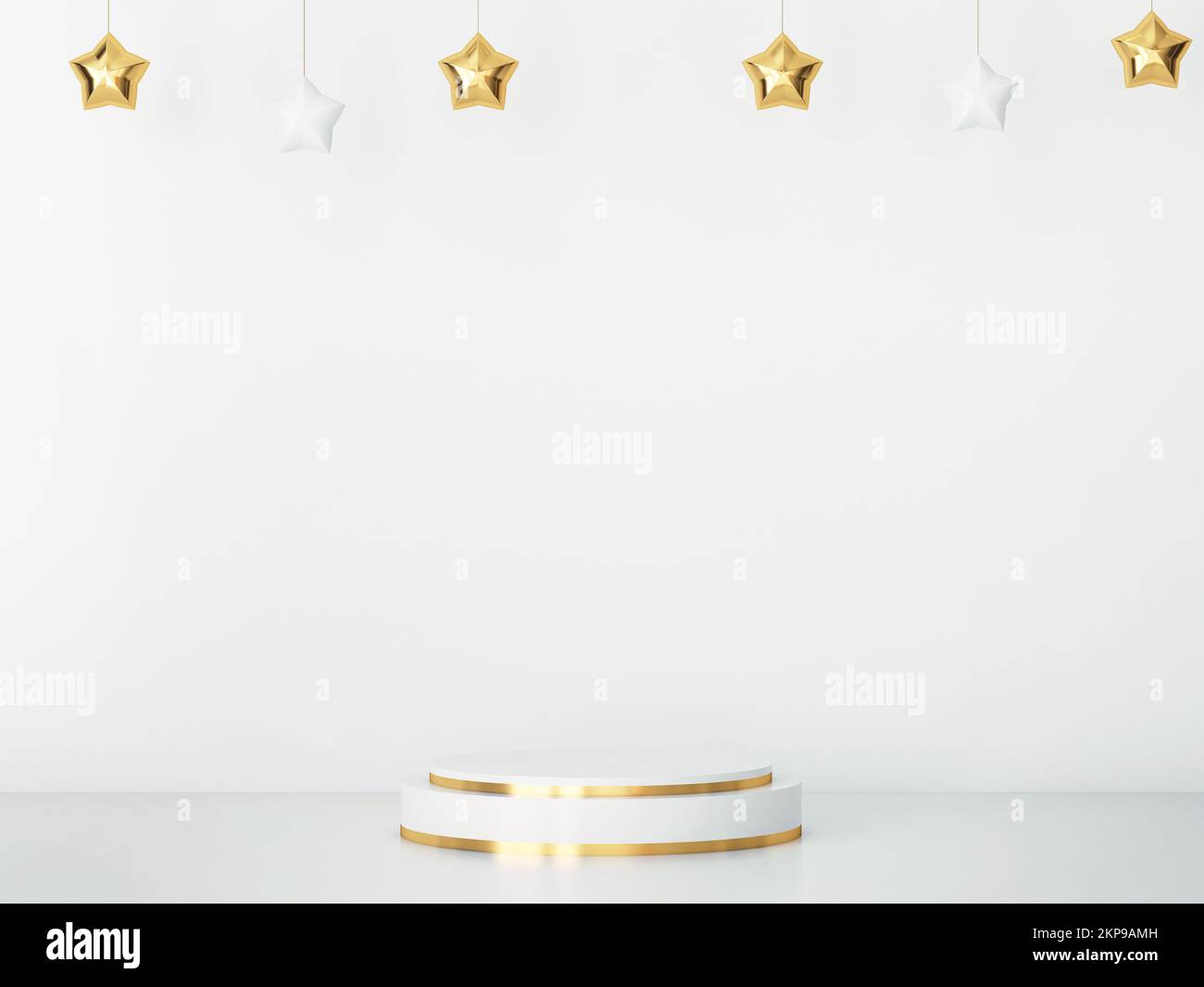 christmas pedestal podium concept. scene with christmas object and ...
