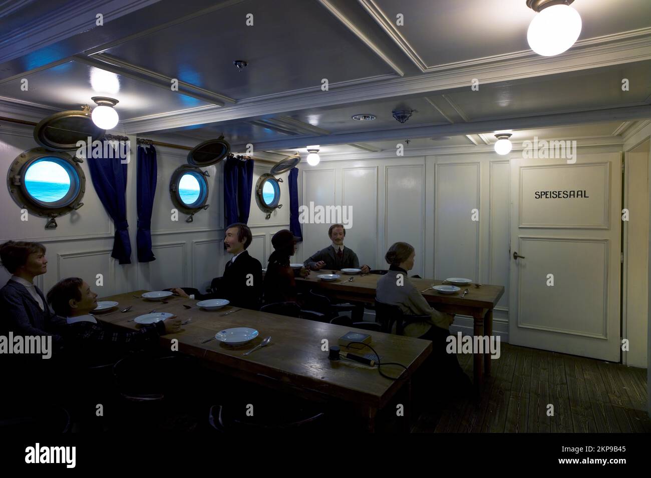 At the German Emigration House, dining room, Germany, Europe Stock ...