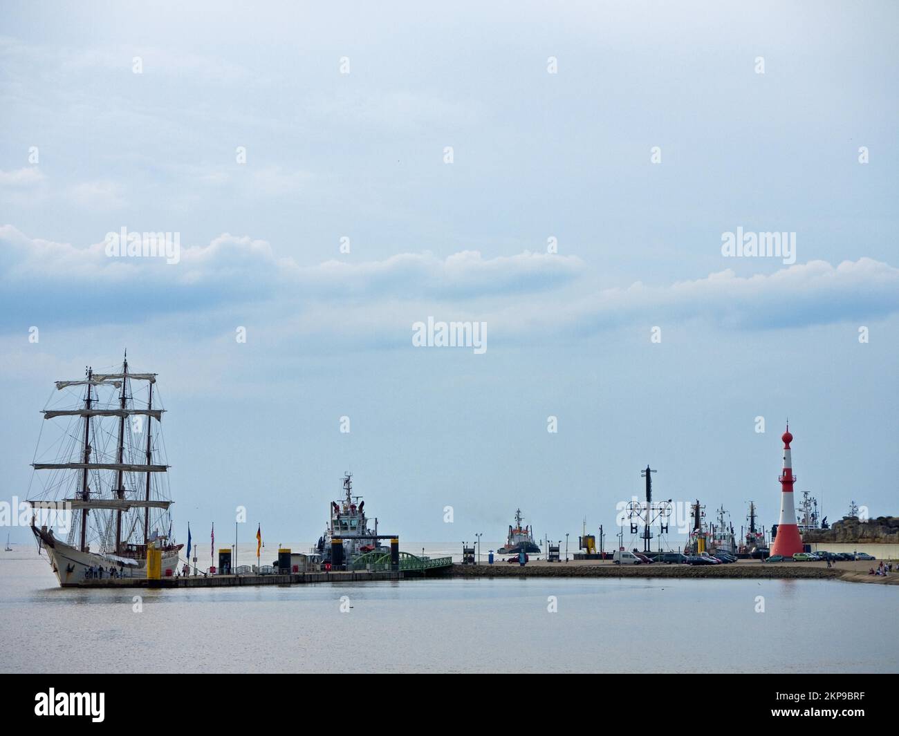Tall ship Artemis at the Seebäderkaje.Bremerhaven, Germany, Europe ...