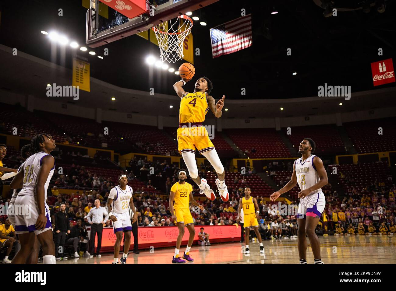 Arizona State guard Desmond Cambridge Jr. (4) dunks the ball in the ...