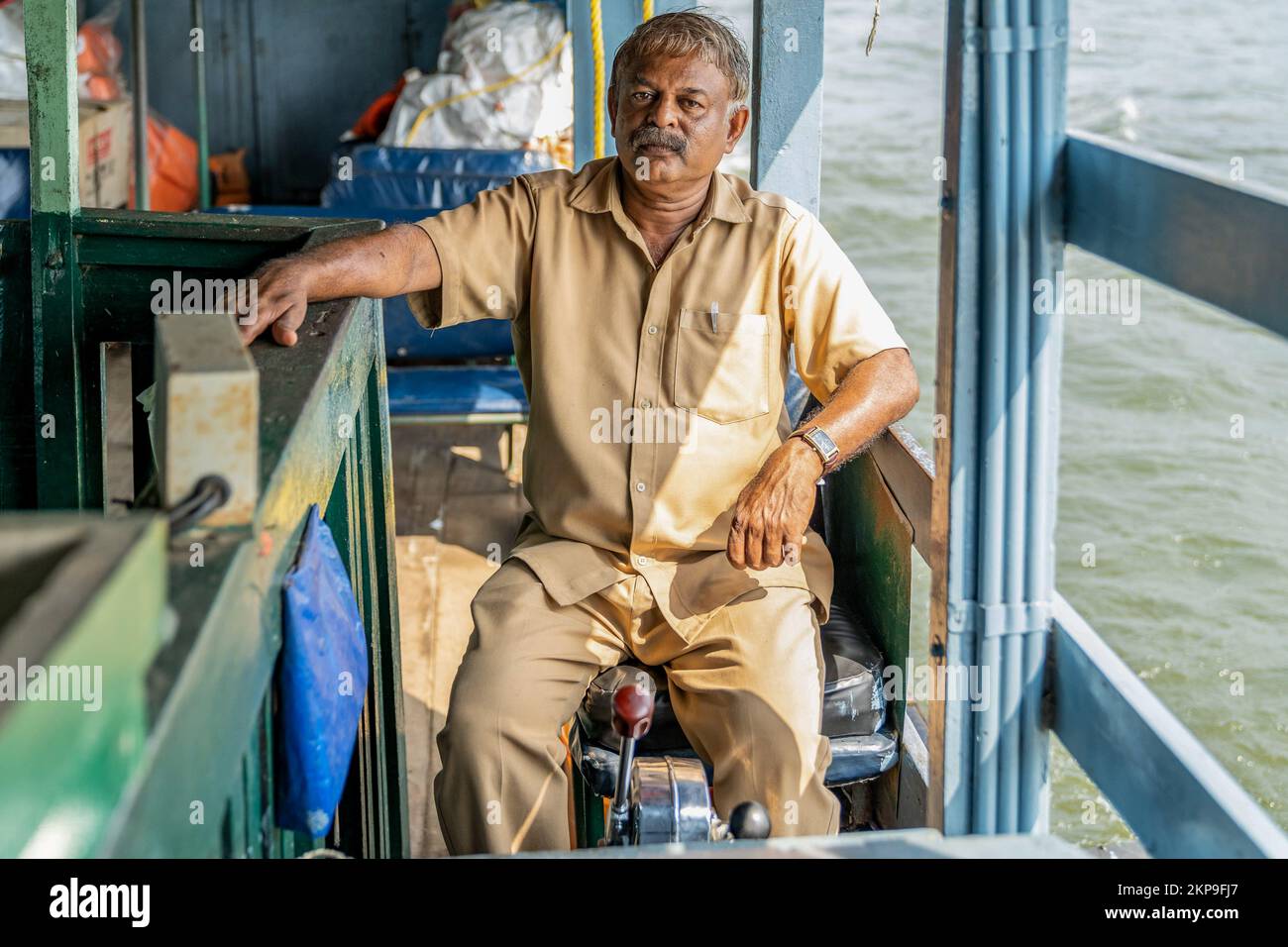 Alleppey, India. 26th Nov, 2022. A boat driver was seen during the boat ...