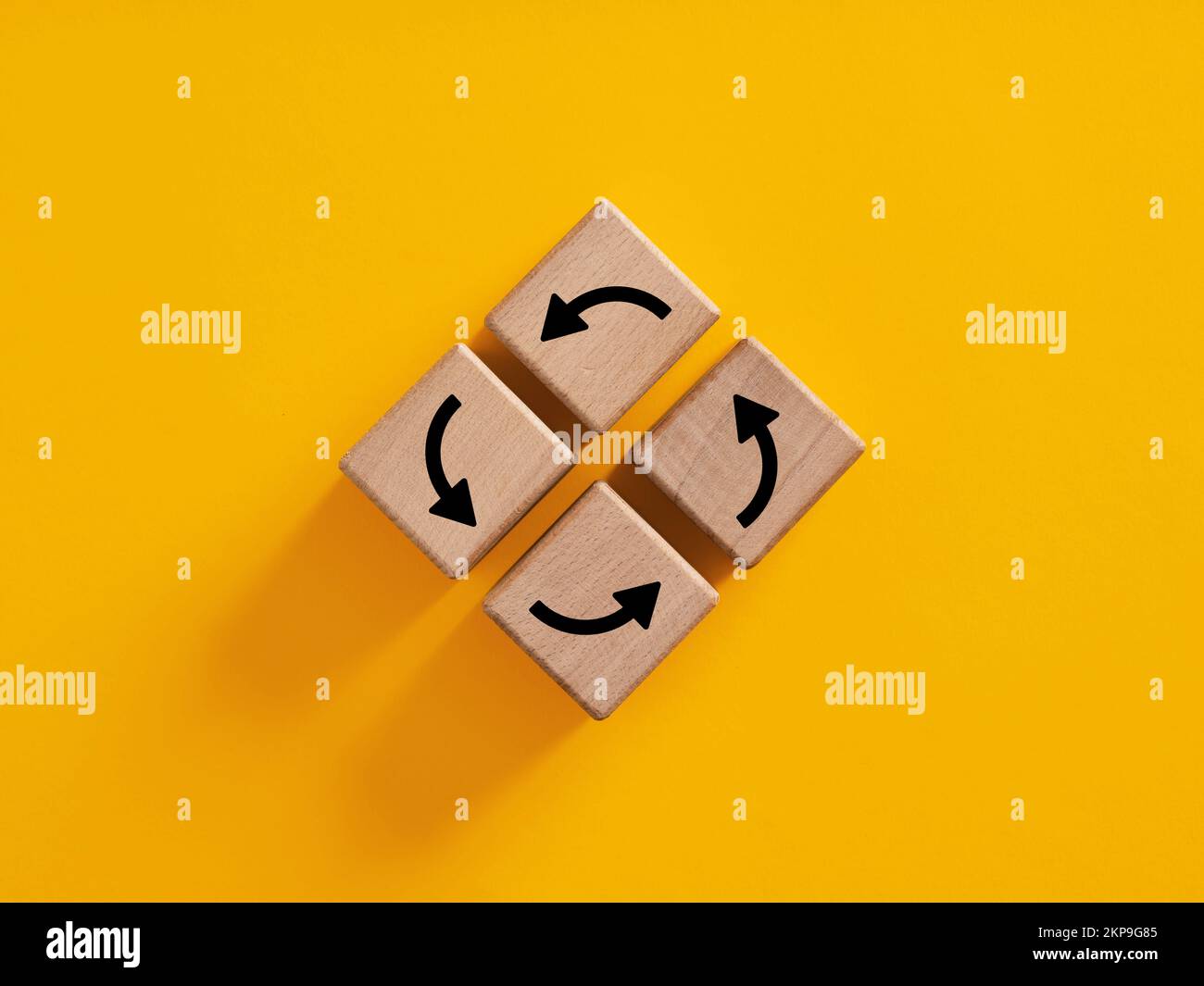 Vicious circle in business or life concept. Routine, comfort zone and ...