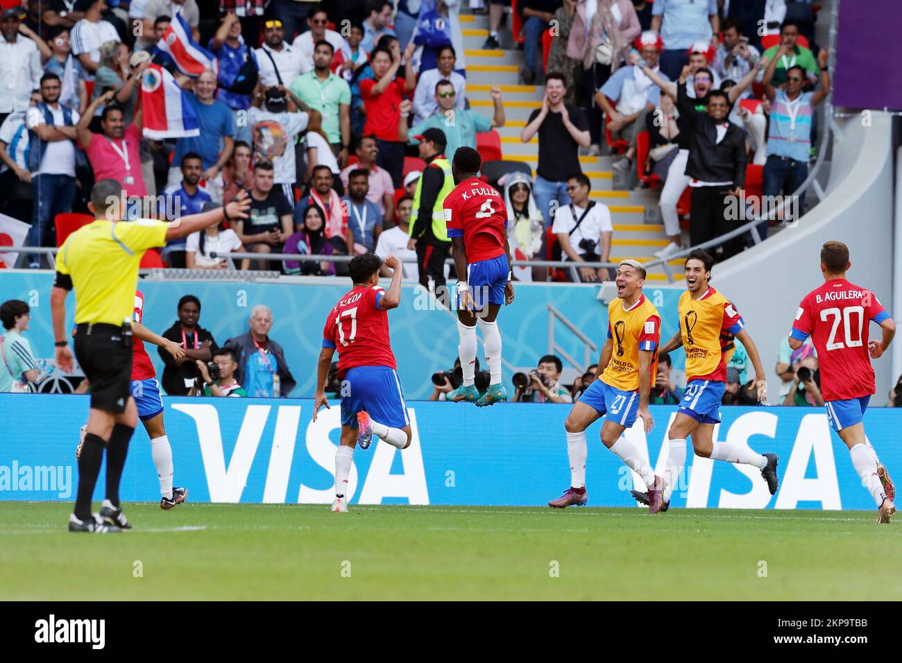 Al Rayyan, Qatar. 27th Nov, 2022. Costa Rica team group (CRC) Football/Soccer : Costa Rica team ...