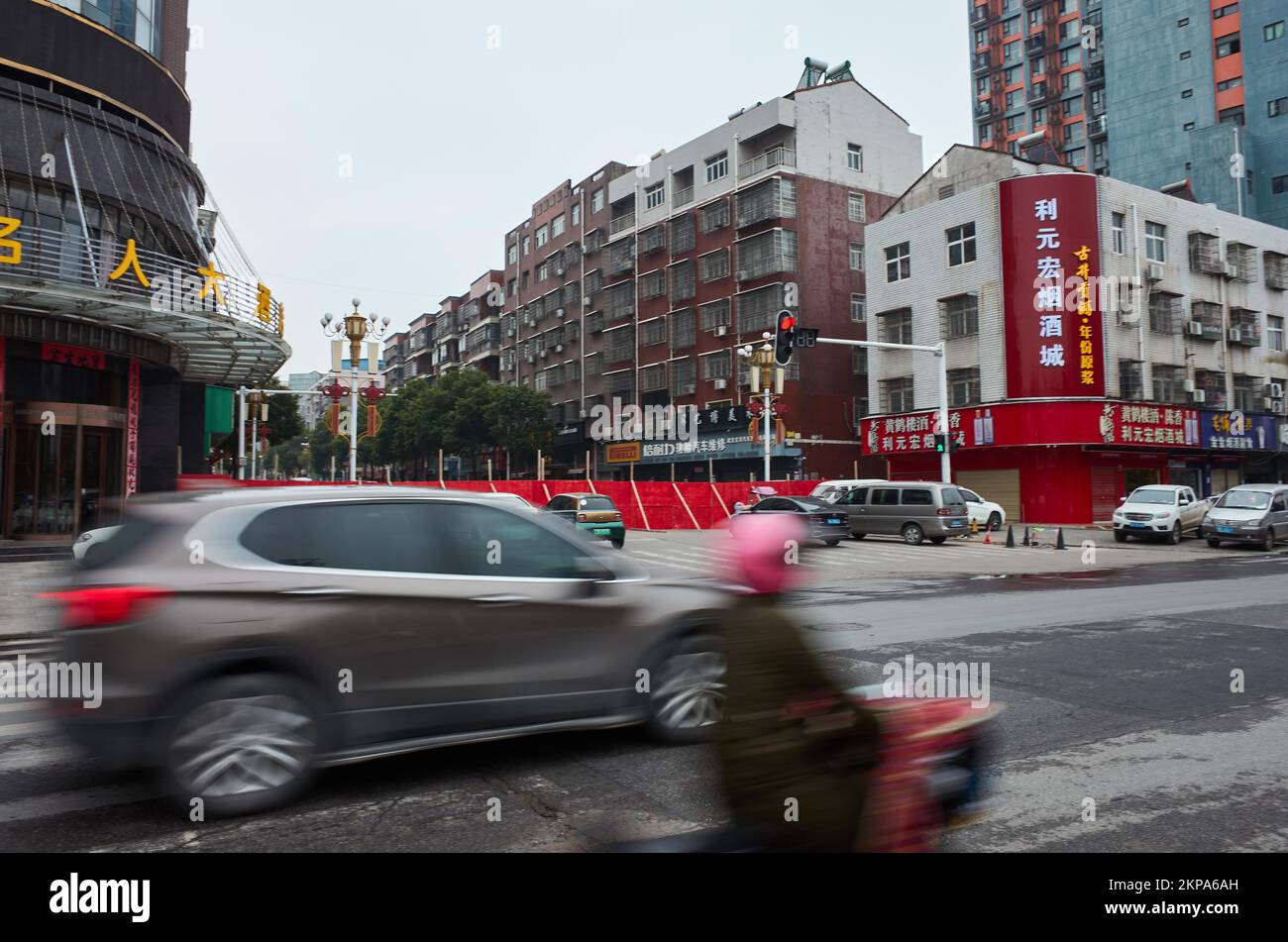 The empty streets in Wuhan City, central China's Hubei Province, 27 ...