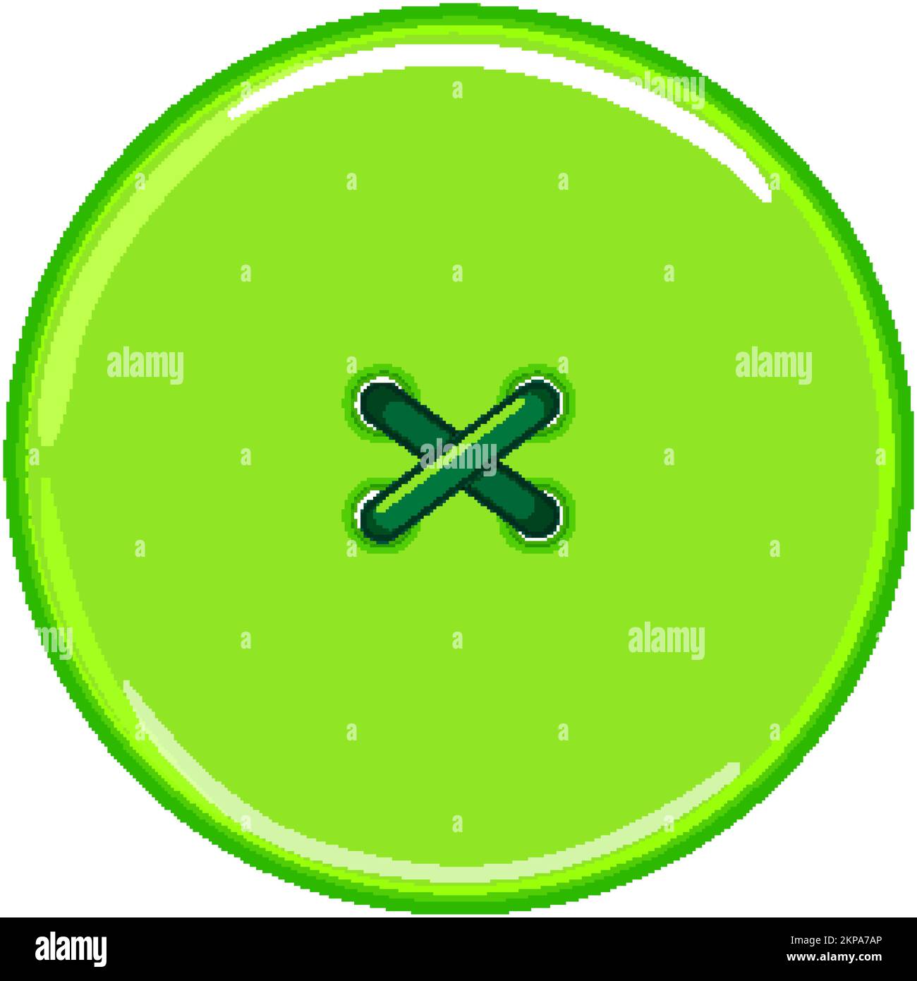 thread sewing button cartoon vector illustration Stock Vector Image ...