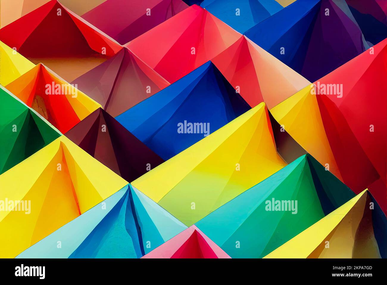 abstract background with 2d triangles Stock Photo - Alamy