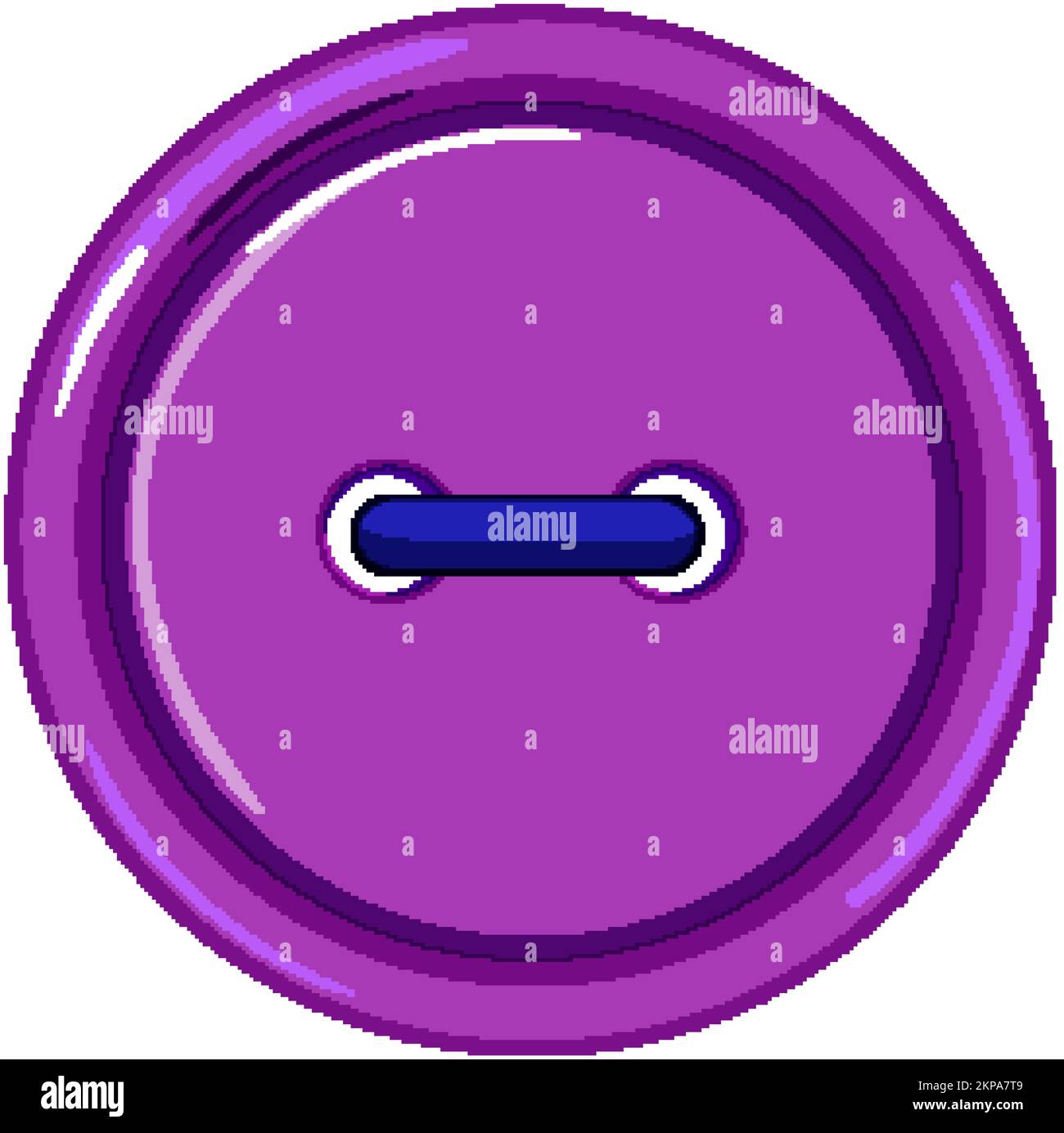 round sewing button cartoon vector illustration Stock Vector Image ...