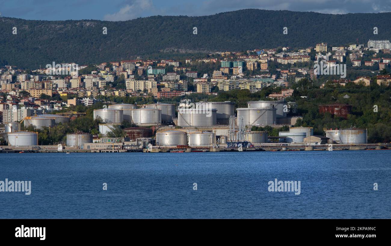 Energy filling station in the port terminal in Trieste, Italy. (CTK ...