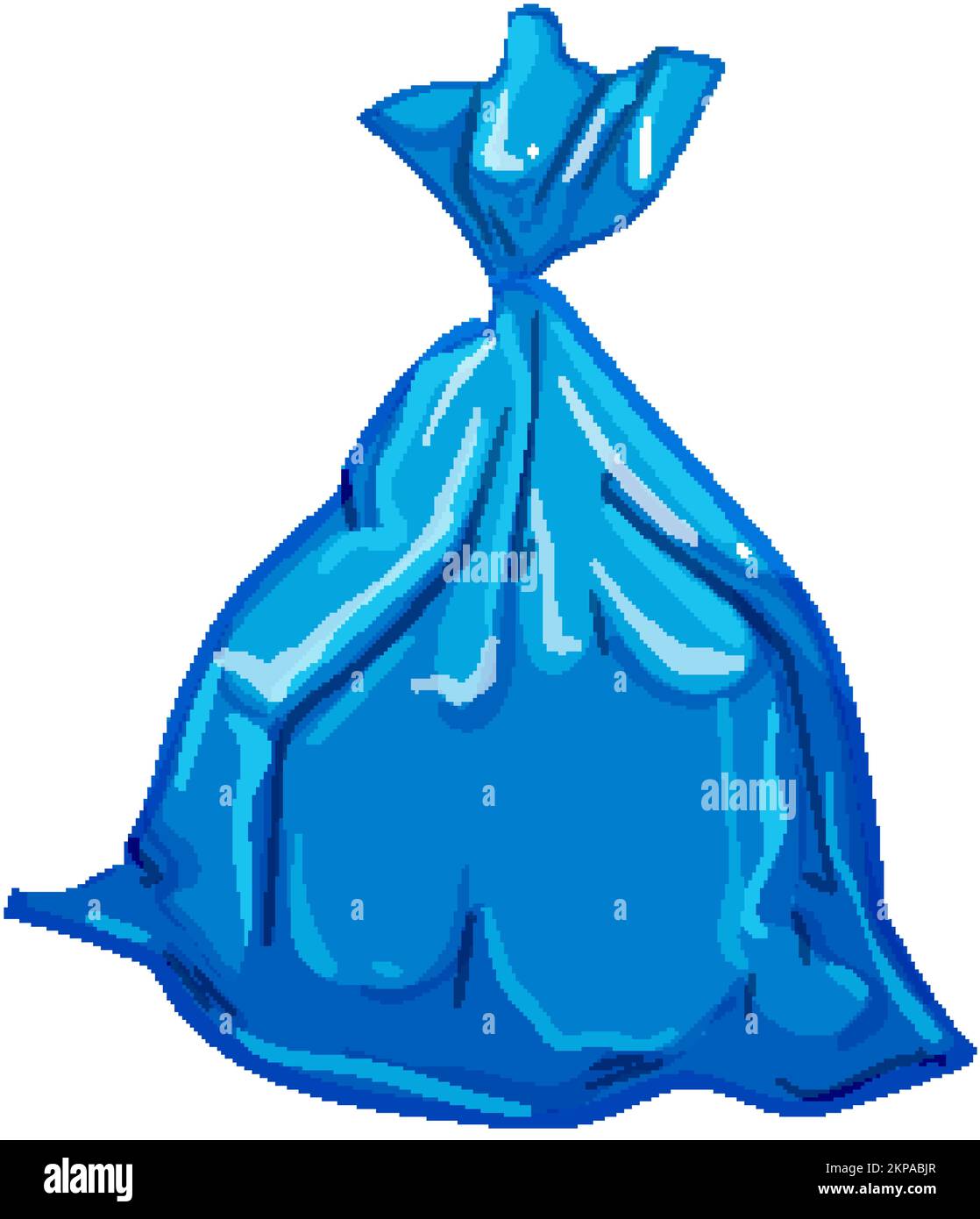 plastic trash bag cartoon vector illustration Stock Vector Image & Art ...